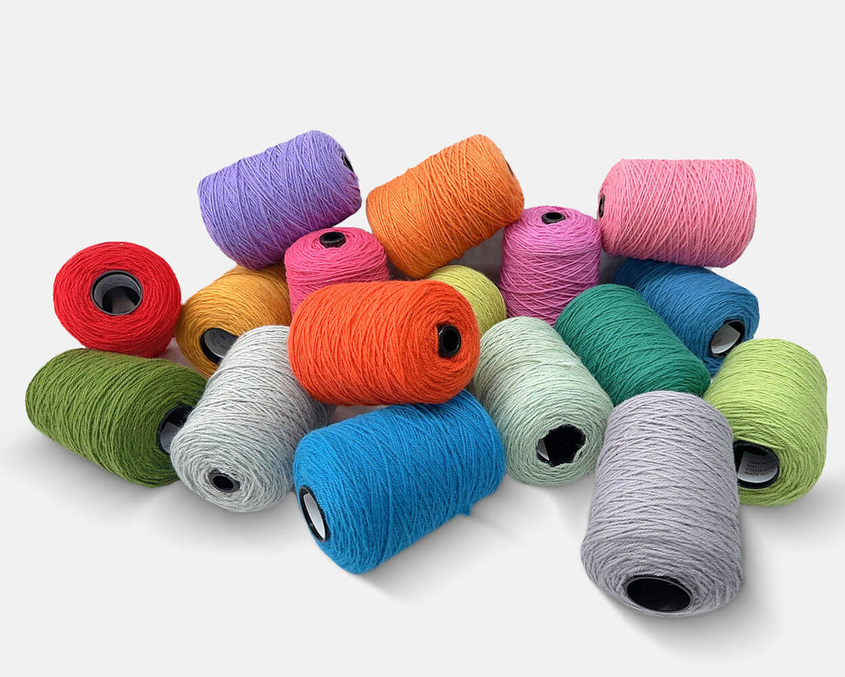200g \ 1.1 lb 100% Wool Yarn Cones for Tufting gun, 2 ply\ 4ply \ 6ply ...